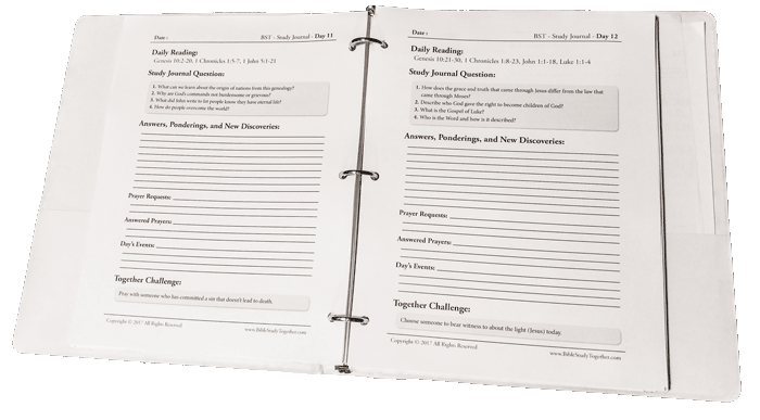 Printable Study Journal | Bible Study Together